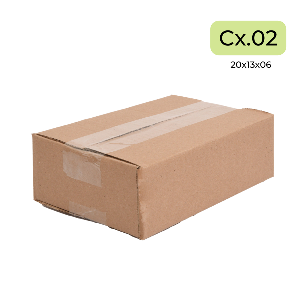 Caixa Papelão Embalagem Reforçada 20 X 13 X 6 Cm - 300cx | Shopee Brasil