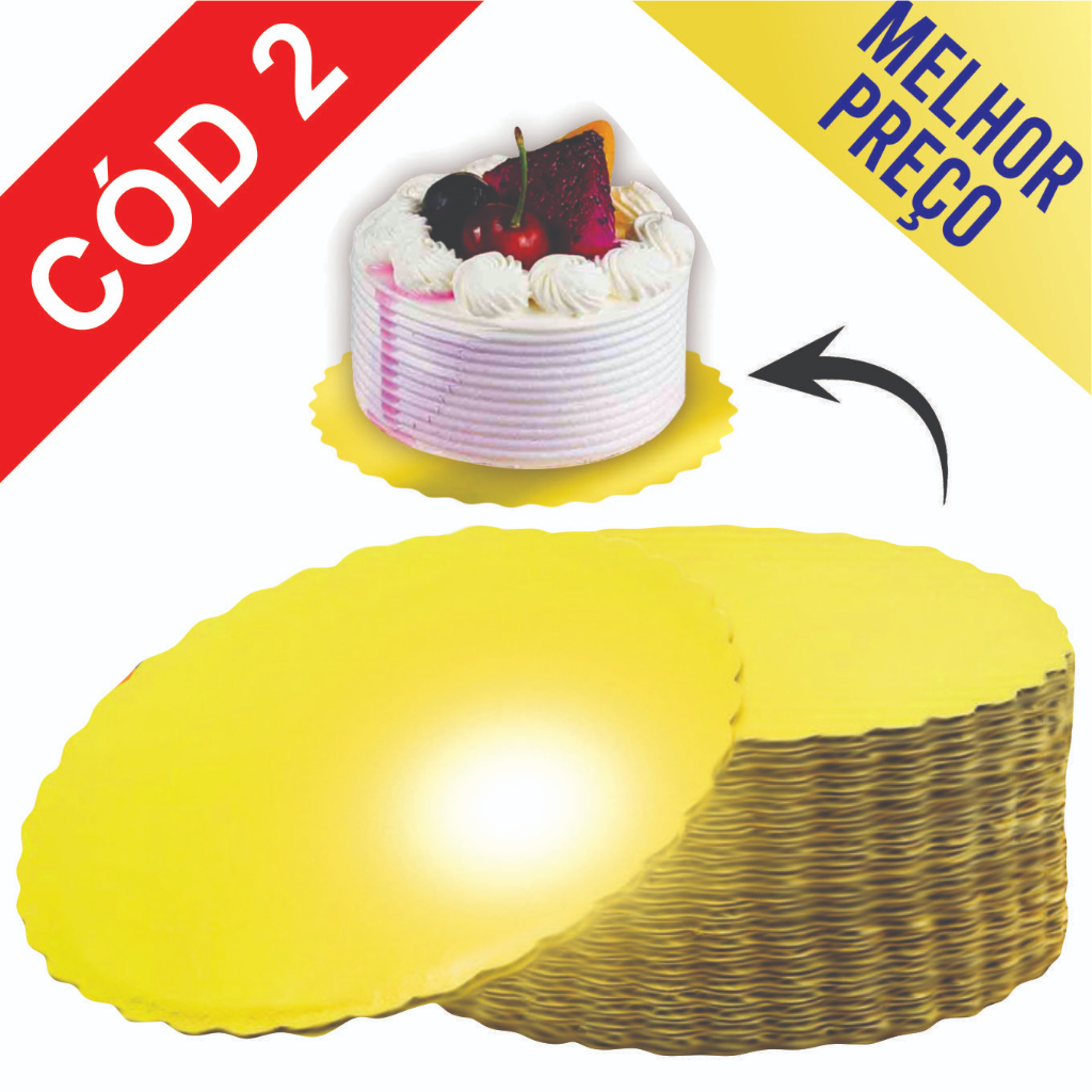 10 Cake board base para bolos 15cm laminada de alta performance redondo ...