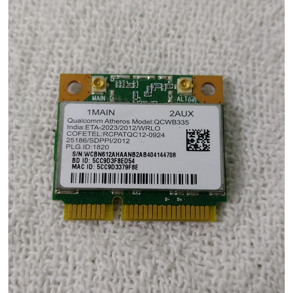 Placa Wifi Notebook Acer Aspire E1-572 E1 Series - Qcwb335 | Shopee Brasil