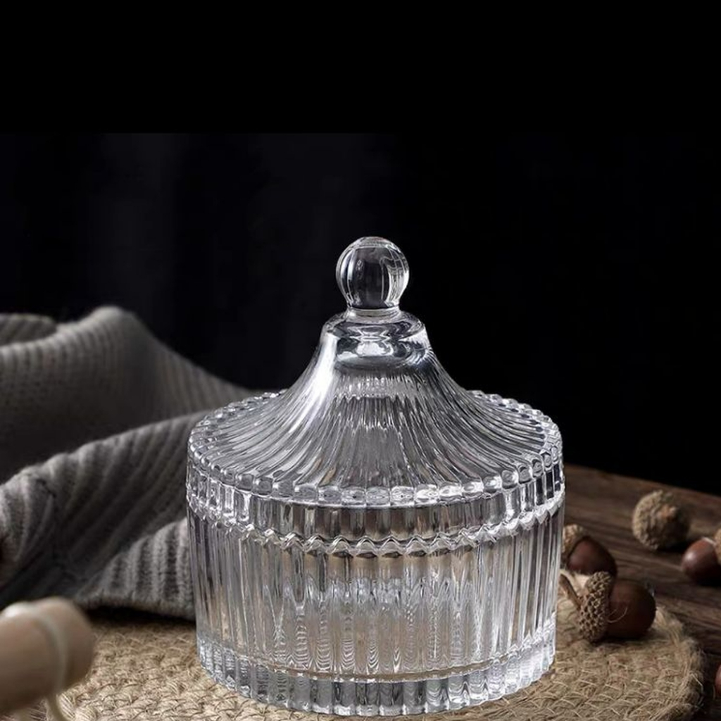 bomboniere rozana Armazenamento de doces de vidro BOMBONIERE KONIA ...