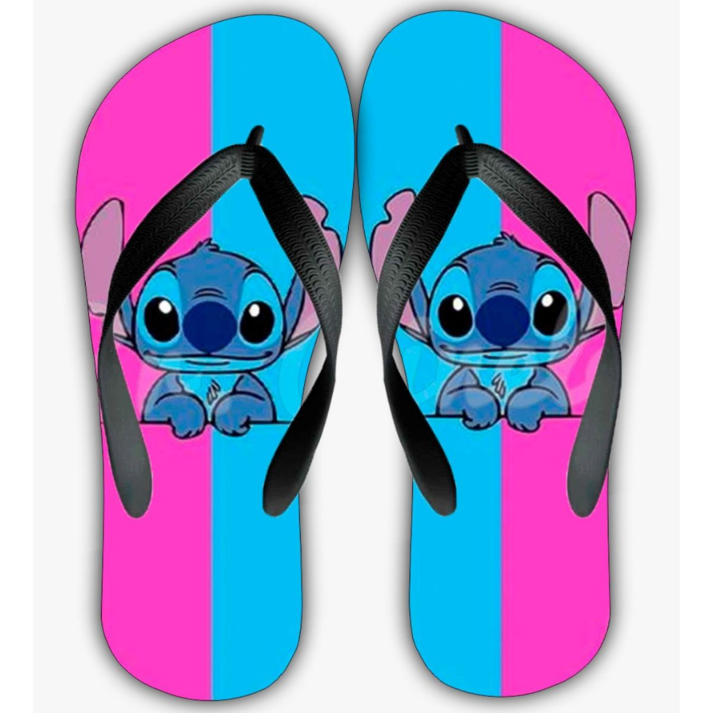 Chinelo Lilo e Stitch Estampa Exclusiva Solado de Borracha | Shopee Brasil