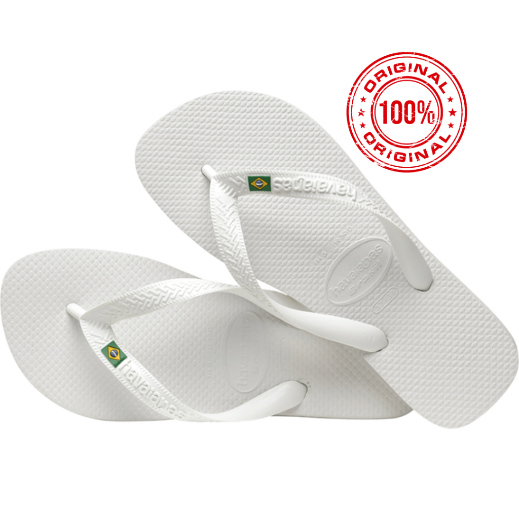 Chinelo BRASIL Sandália Havaianas Original Unissex Branco | Shopee Brasil