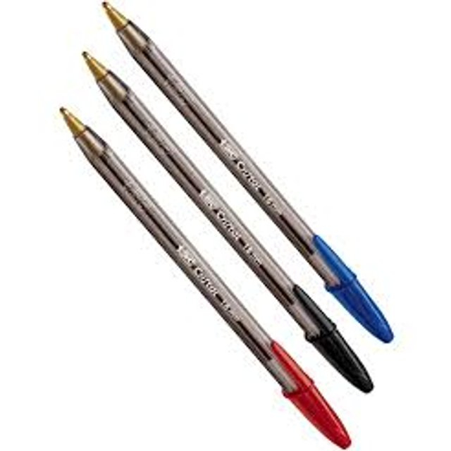 Caneta azul, preta ou vermelha ponta grossa 1.6mm Bold BIC | Shopee Brasil