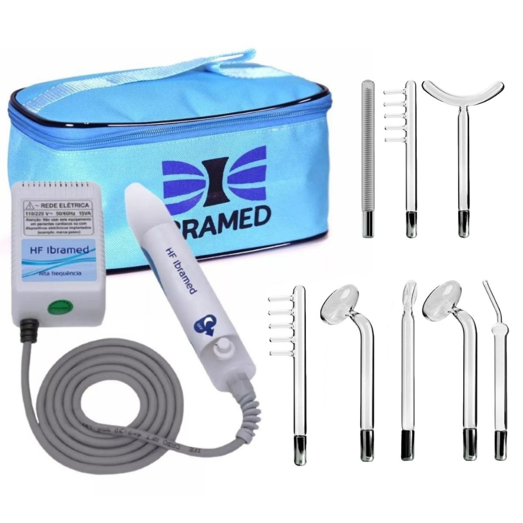 Alta Frequência Terapia Capilar E Limpeza Facial Ibramed Anvisa + 8 ...