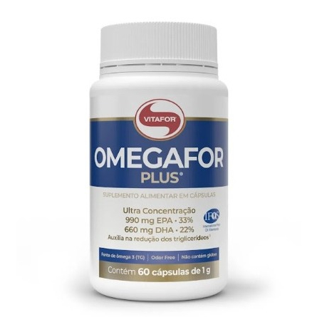 OMEGA FOR PLUS- VITAFOR- 60 CÁPSULAS - 1g- oferta | Shopee Brasil