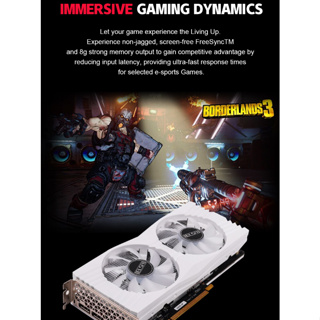 Placa de video RX 580, 8GB ELSA White Radeon, GDDR5, 256bit, GPU Desk ...