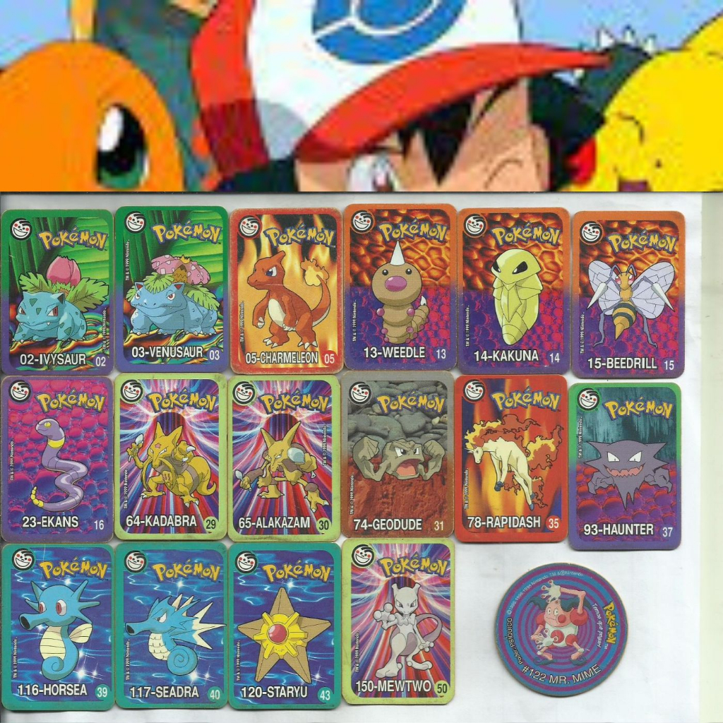 Cartas Pokémom - Elma Chips Primeira edição - 1999 | Shopee Brasil