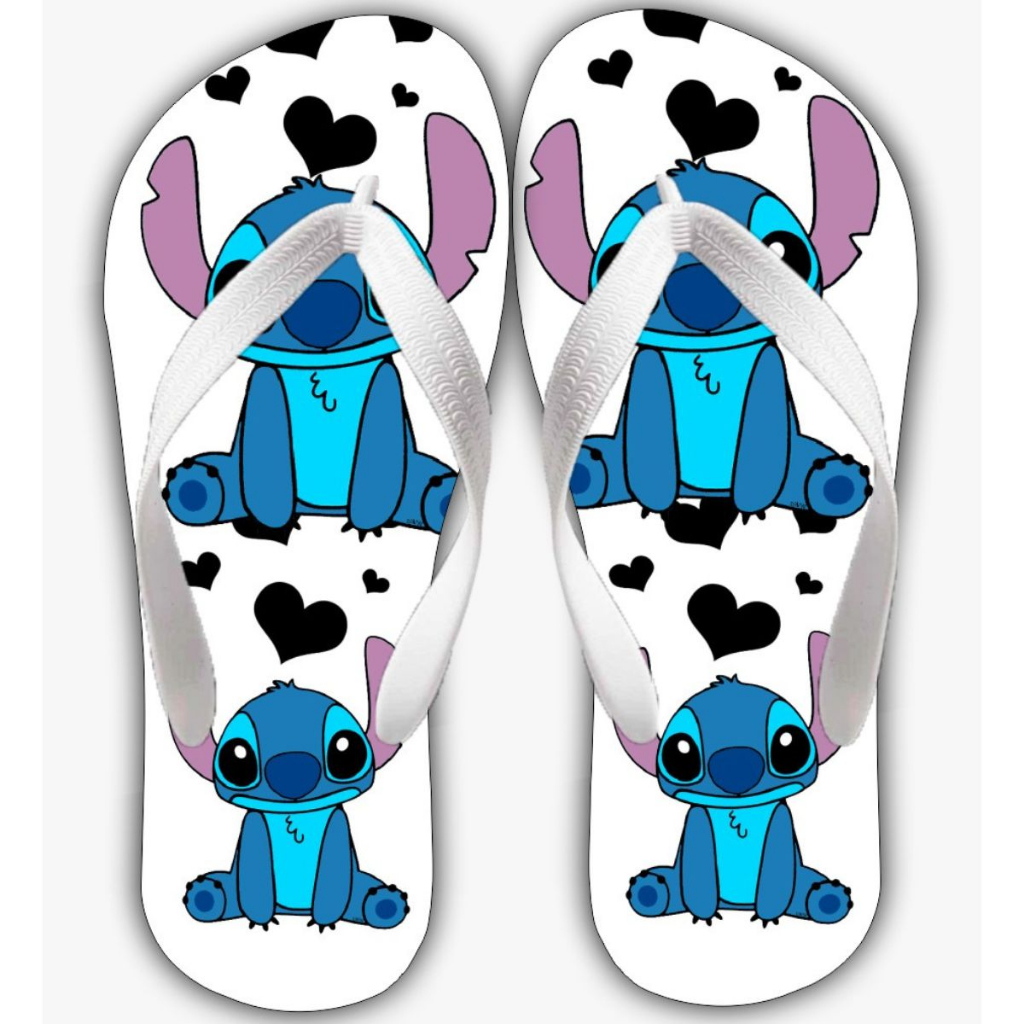 Chinelo Personalizado Stitch Lilo Ohana Desenho Infantil | Shopee Brasil