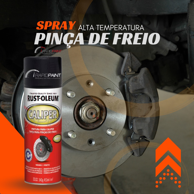 Spray Alta Temperatura Pinça de Freio Preto 482C Rust Oleum | Shopee Brasil