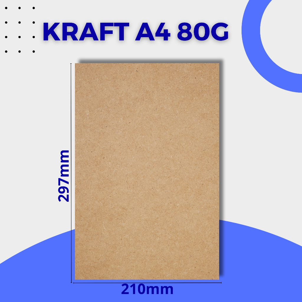 Papel Kraft Especial | Craft 80g - A4 -500 Folhas | Shopee Brasil