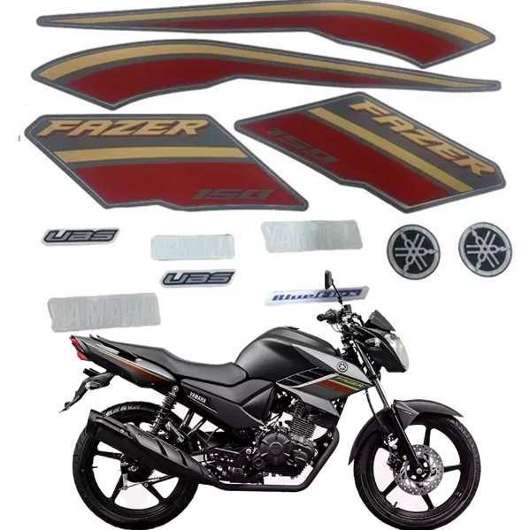 Kit Completo Adesivos Fazer 150 - 2017 à 2021 - SED - Diversa Cores ...