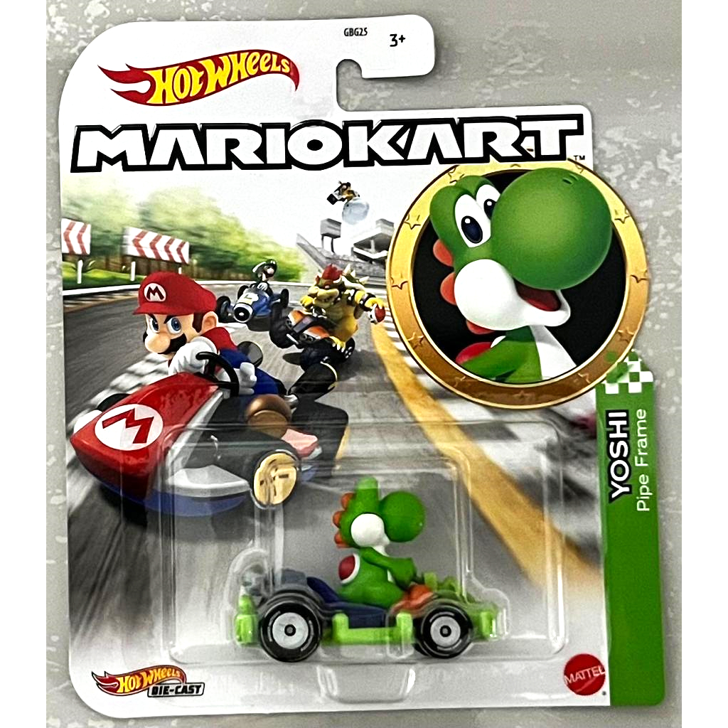 Hot Wheels Mario Kart Yoshi Pipe Frame Lote A 2023 | Shopee Brasil