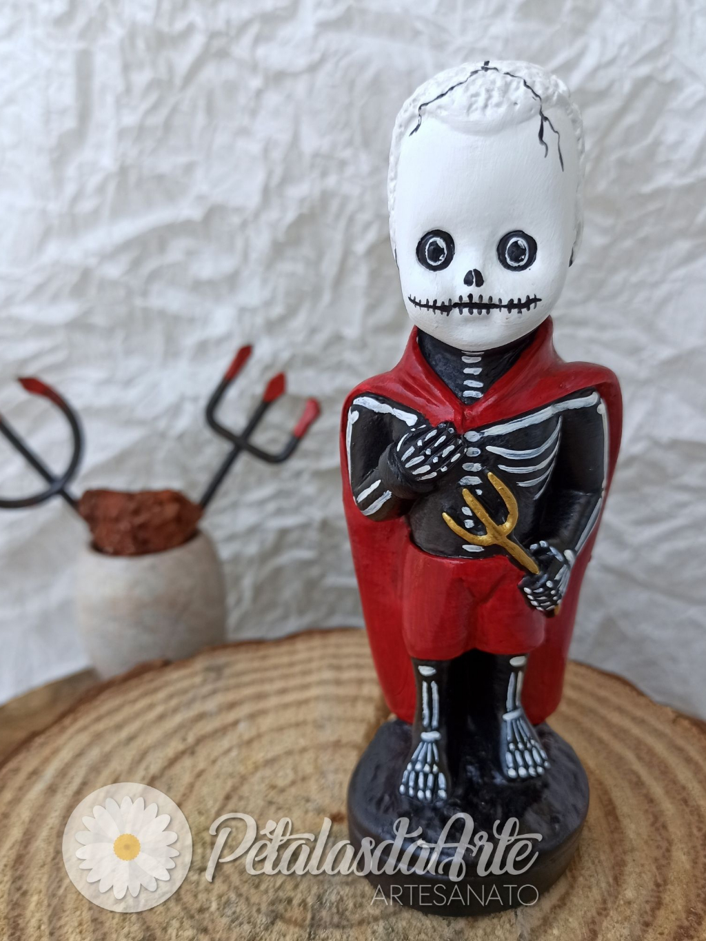 Estátua Exu Caveira Mirim Caveirinha 15cm gesso | Shopee Brasil