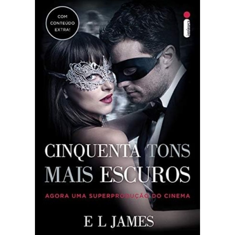 livro Cinquenta tons mais escuros (capa filme) novo | Shopee Brasil