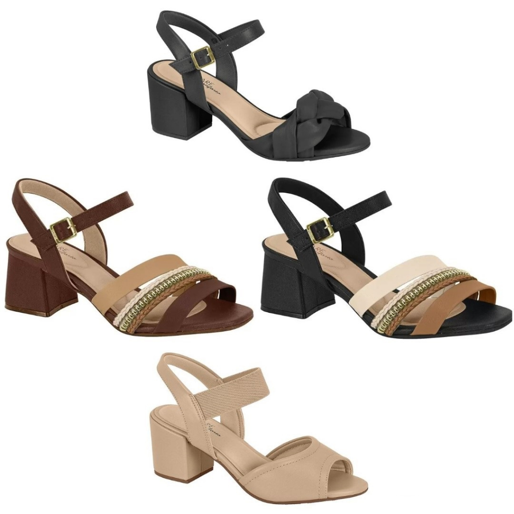 Sandália Feminina Modare Salto | Shopee Brasil