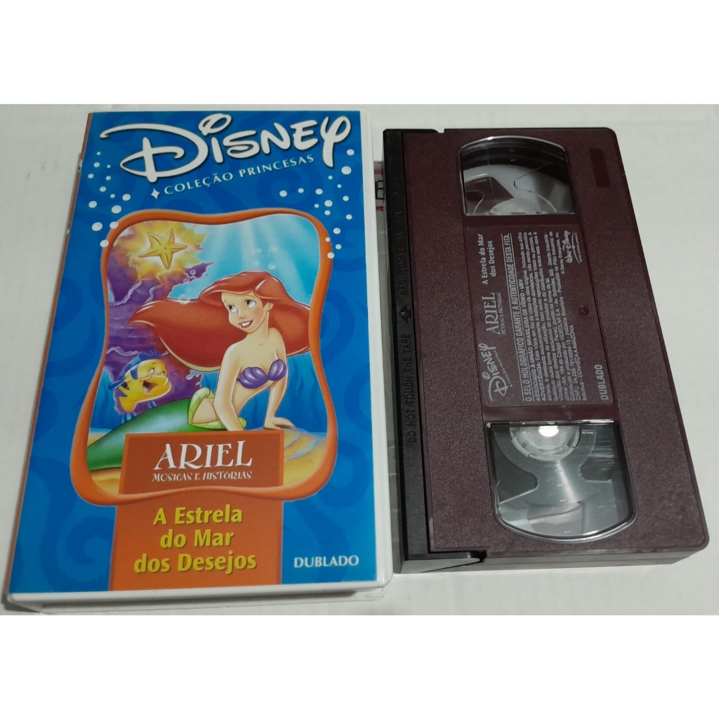 Fita Vhs Disney ColeÇao Princesas Ariel A Estrela Do Mar Dublado
