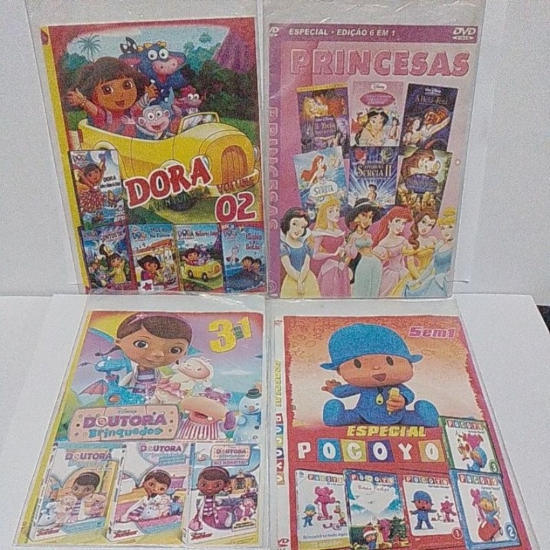 dvd coleção infantil kit 4 dvds raridade novo copia | Shopee Brasil