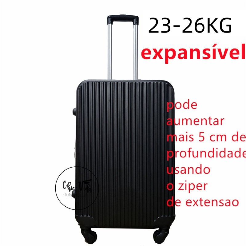 Mala de viagem 23kg expansivel com rodinha 360° mala viagem 23kilos com ...