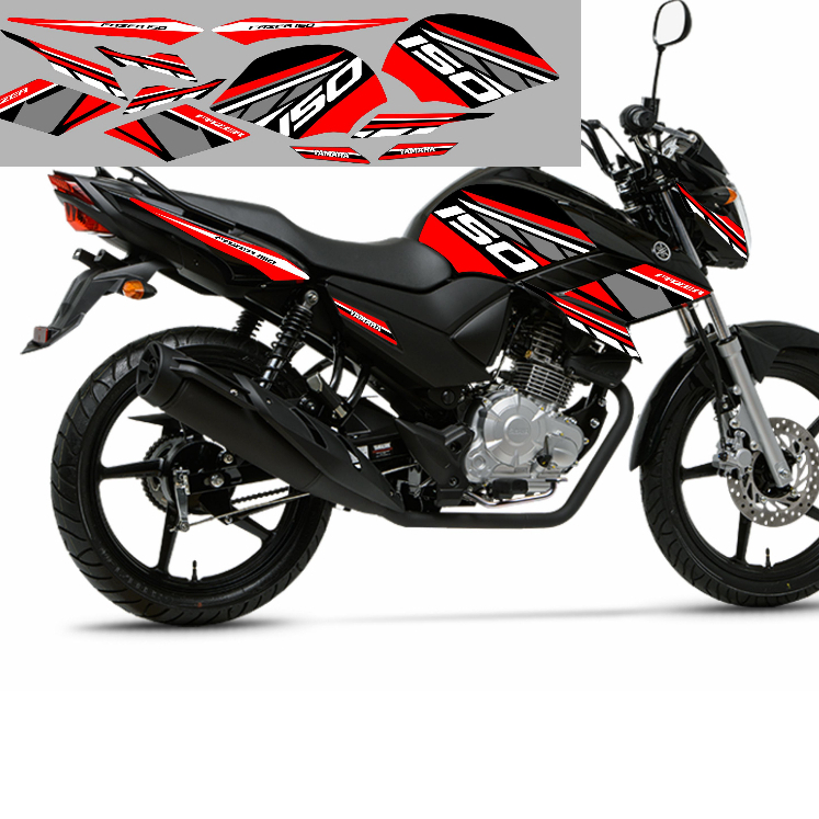 KIT ADESIVOS VINIL FAZER 150 2015 A 2022 | Shopee Brasil