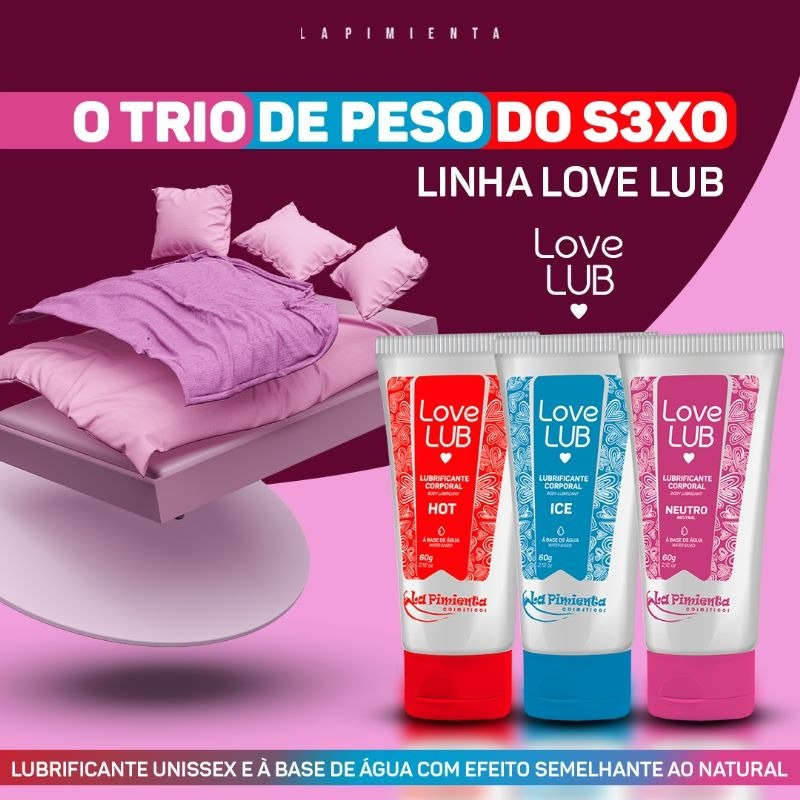 Kit 03 Lubrificante Love Lub 60g La Pimienta | Shopee Brasil