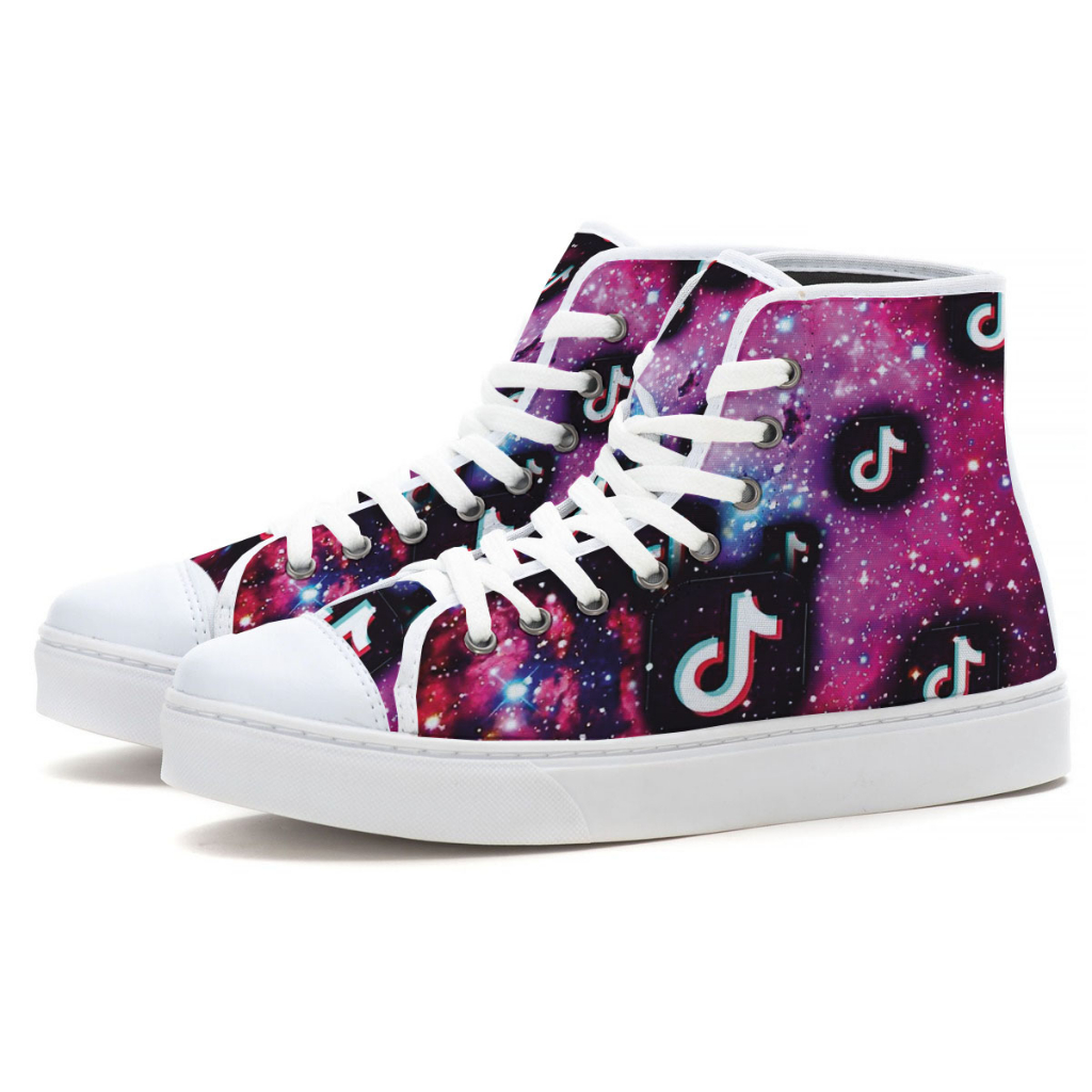Tênis Cano Alto Tik Tok Moda Tumblr Urbano Promoção | Shopee Brasil