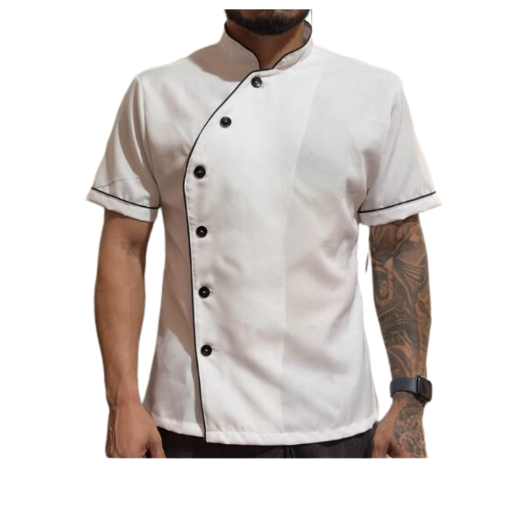 Dolma Chef De Cozinha uniforme profissional gastronomia Branca Com ...