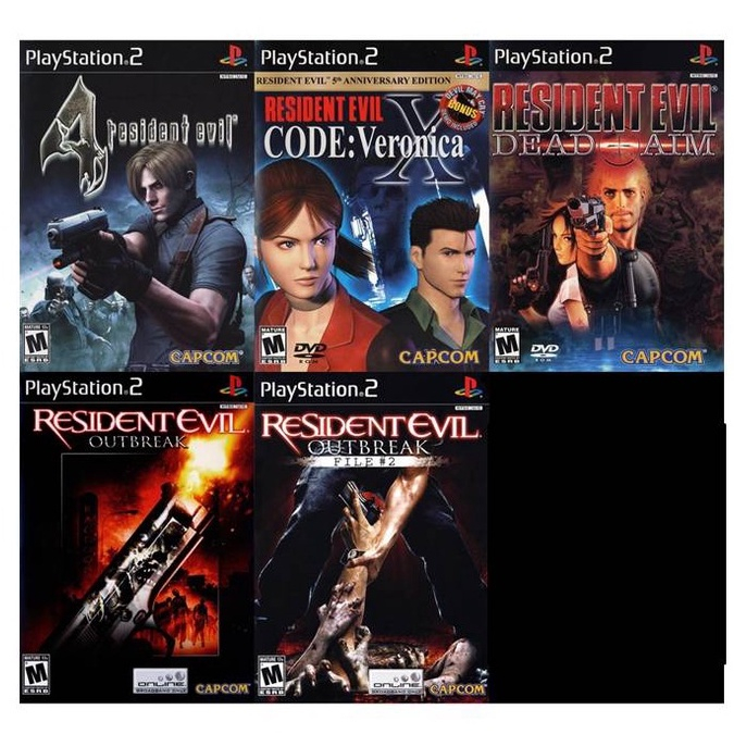COLEÇÃO RESIDENT EVIL PS2 | Shopee Brasil