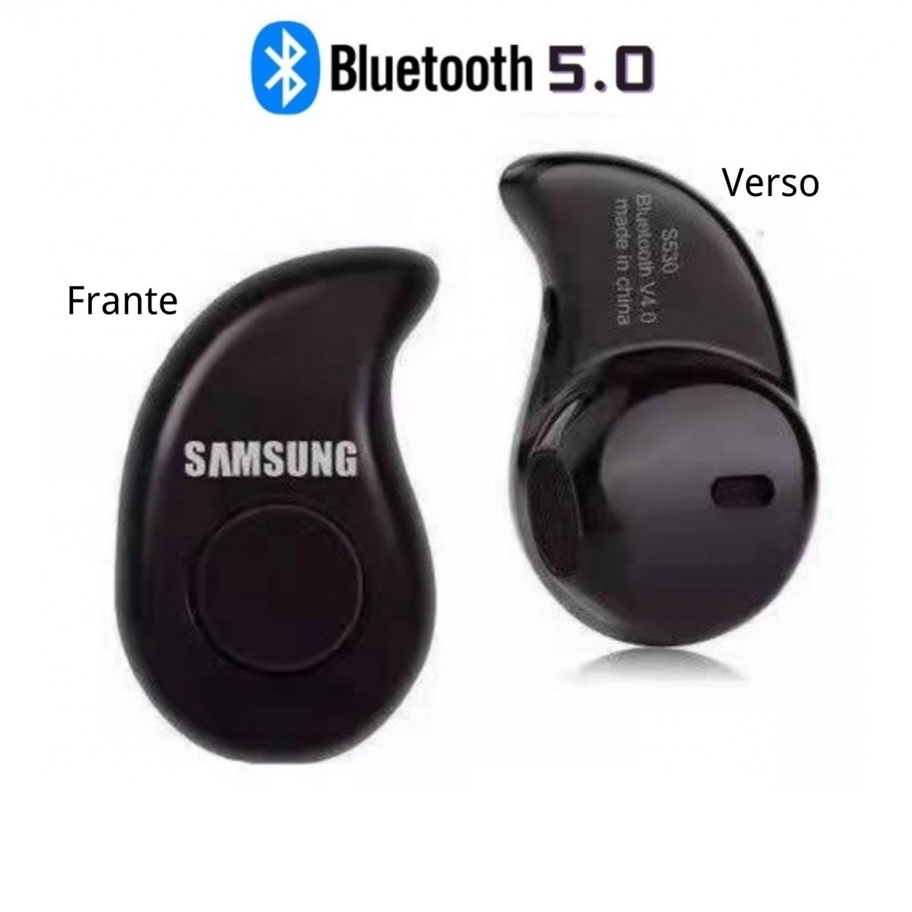 Mini Fone De Ouvido sem fio Intra auricular Bluetooth Invisível ...