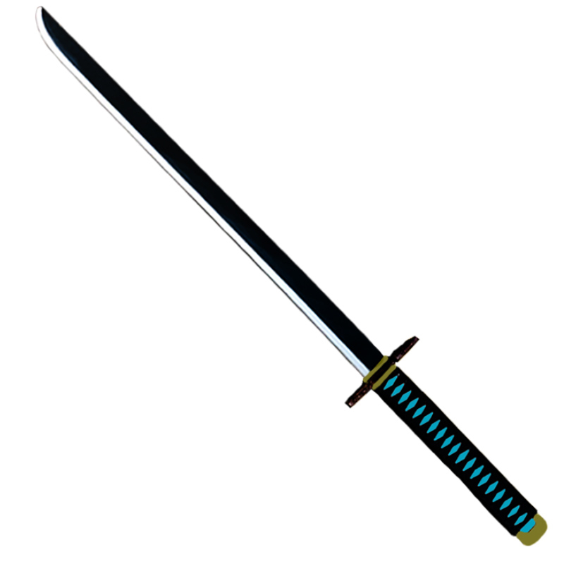 Espada - Nichirin em Madeira Demon Slayer / Kimetsu no Yaiba Muichiro ...