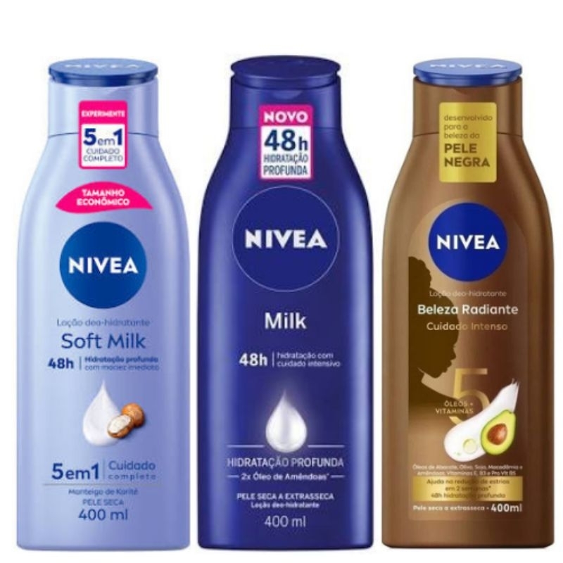 Nivea Creme hidratante Corporal 400ml | Shopee Brasil