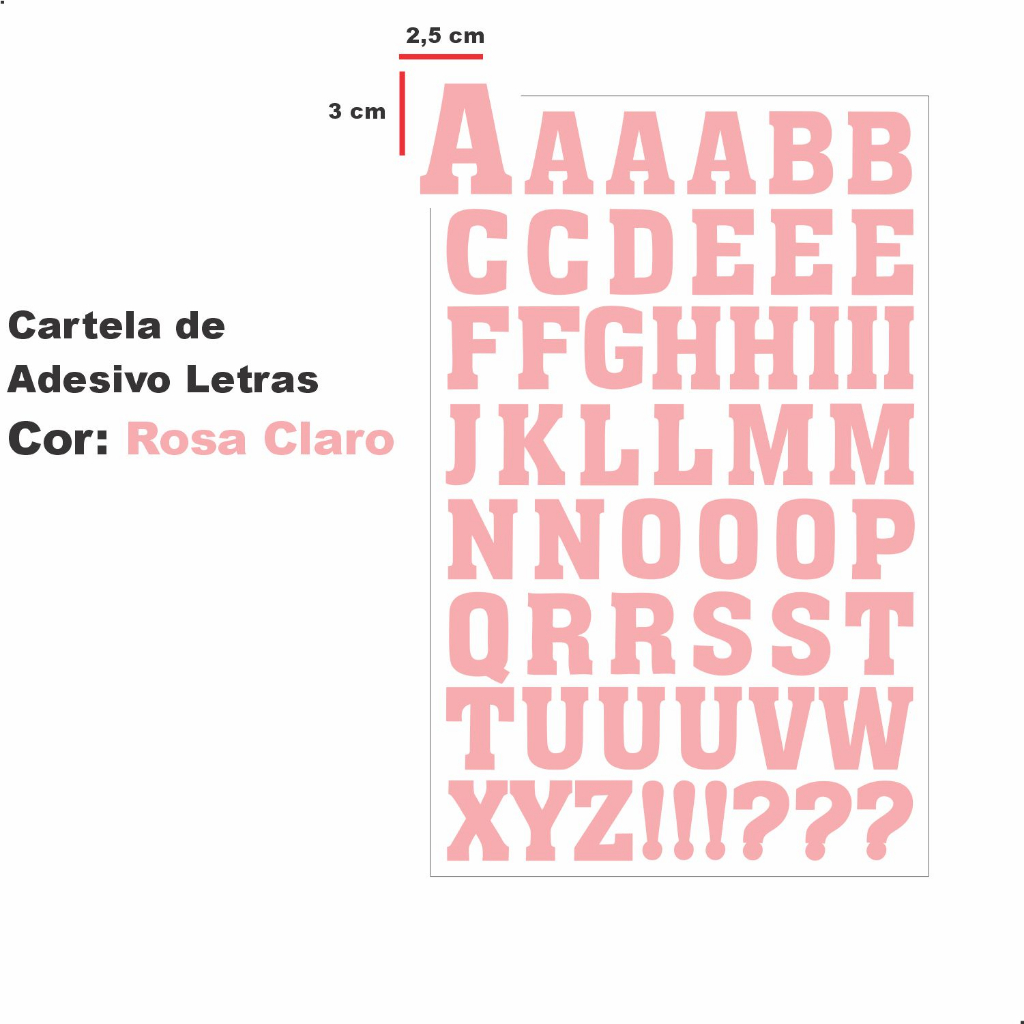 Adesivo cartela de letras alfabeto para moto forme frase palavras ...