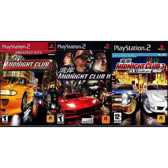 COLEÇÃO MIDNIGHT CLUB PS2 | Shopee Brasil