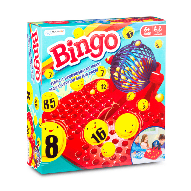 Mini Bingo Jogo Completo Brinquedo 48 Cartelas e 90 Bolinhas Infantil ...