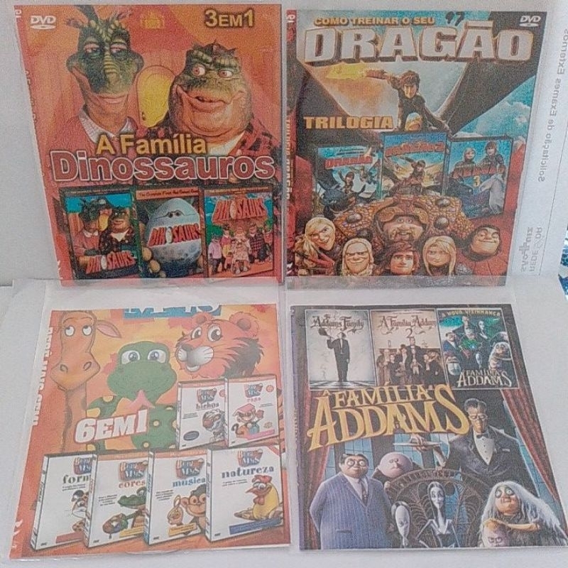 dvd coleção infantil kit 4 dvds raridade novo copia | Shopee Brasil