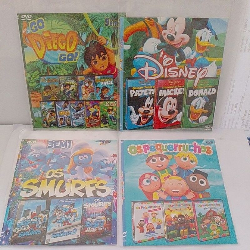 dvd coleção infantil kit 4 dvds raridade novo copia | Shopee Brasil