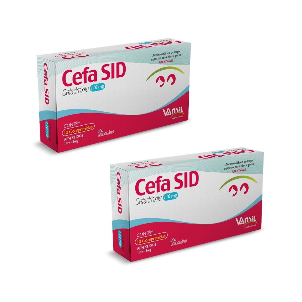 Kit 2 Cefa SID Vansil 110mg 10 Comprimidos | Shopee Brasil