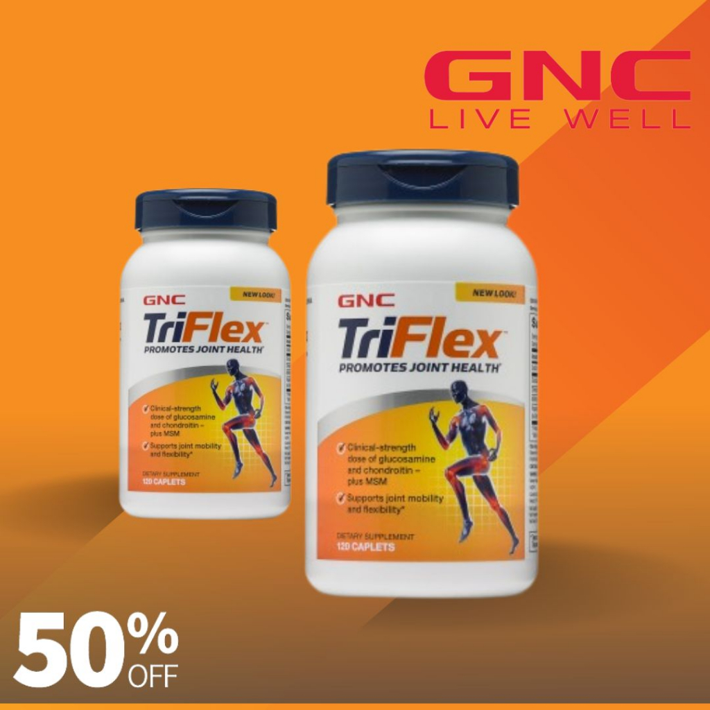 Kit C/2 Gnc Triflex - 120 Cápsulas original | Shopee Brasil