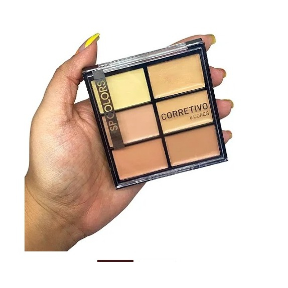 PALETA COLORS CORRETIVO PALETA 6 CORES sp colors | Shopee Brasil