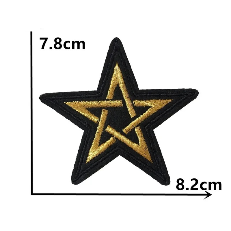 Patch Termocolante Pentagrama Pentáculo para Jaqueta Customização de ...