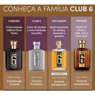 EUDORA Club 6 Exclusive Desodorante Colônia 95ml - Familia Club 6 - Escolha o Seu Preferido ...
