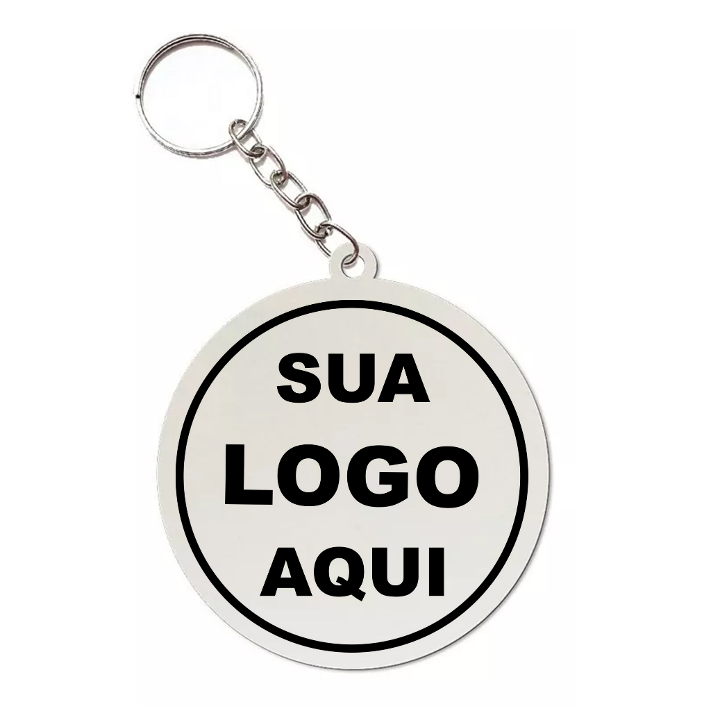 Chaveiro personalizada com foto de família ou logo da sua empresa 5X5CM ...