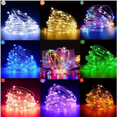 10 Luzes De Fada Luzes De LED 2 Metros Luzes De Fio Cobre Para Festa Em ...