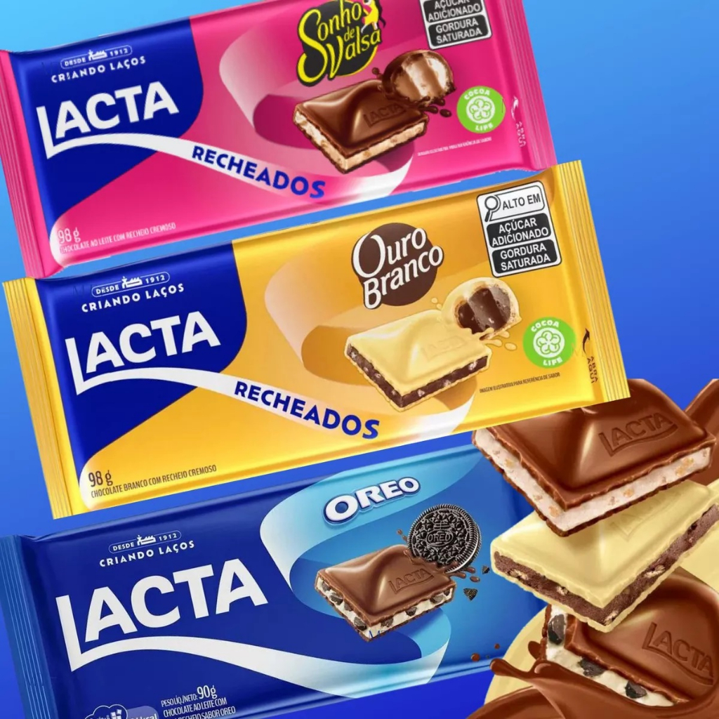 Chocolate Lacta Recheados Ouro Branco Sonho De Valsa 98g Lançamentos ...