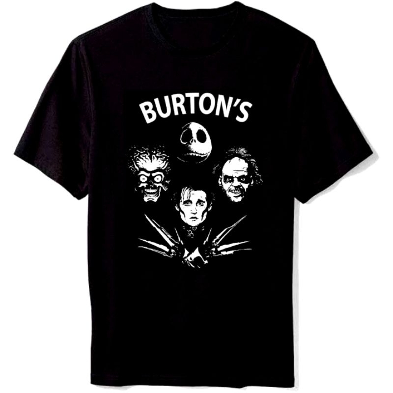 camiseta clássicos tim burton filme cult retro beetlejuice jack Edward ...