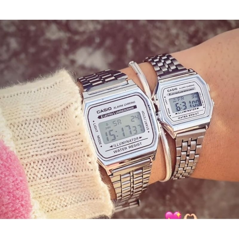 Relógio Casio Digital Wr Vintage Unissex Retrô presente para Mulheres ...