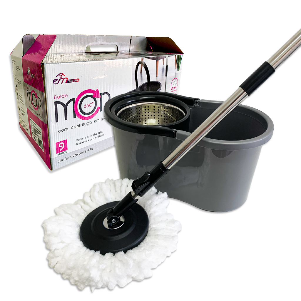 MOP DE PLASTICO 9 LITROS - CM26 - INGA IMPORT | Shopee Brasil