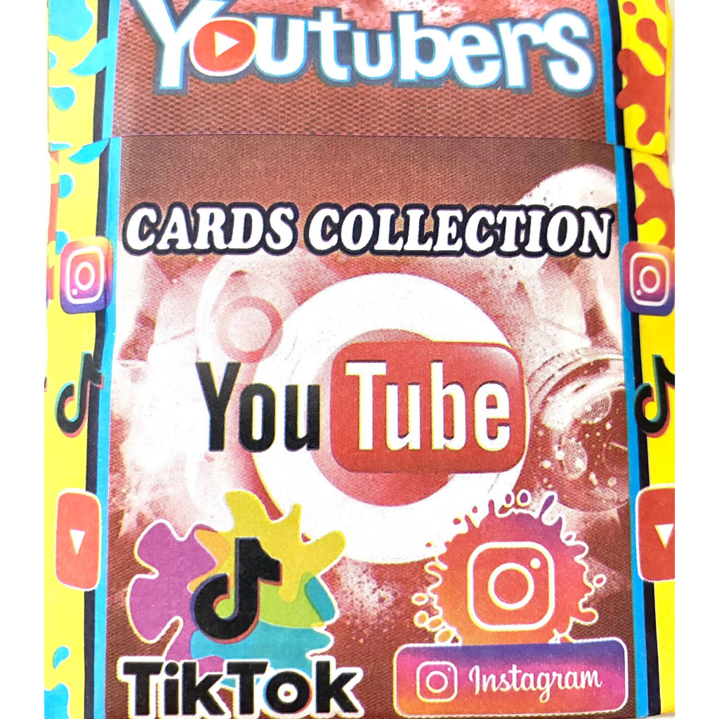 200 cards YOUTUBERS = 50 pacotes fechados | Shopee Brasil