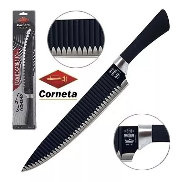 Faca De Carne 10 Sashimi Shushi Shark Tubarao Cutelaria | Shopee Brasil