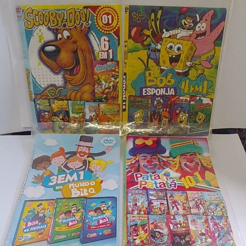 dvd coleção infantil kit 4 dvds raridade novo copia | Shopee Brasil