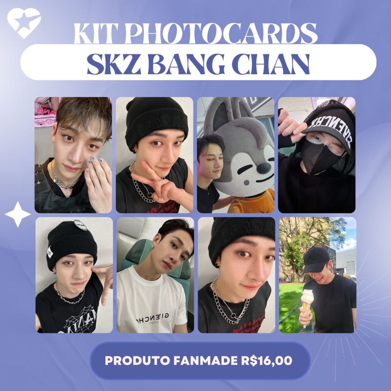 Kit Photocards Stray Kids Bang Chan skz Kpop | Shopee Brasil